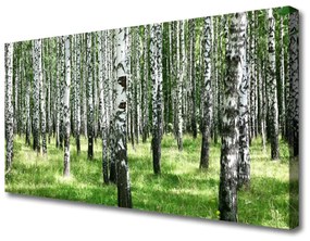 Obraz na plátně Les Tráva Rostlina Příroda 100x50 cm