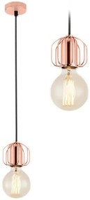 Toolight - Závěsná stropní lampa Loft Bulbs - růžově zlatá - APP593-1CP