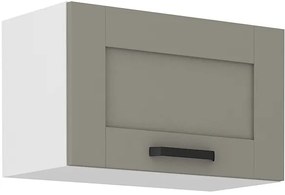 Kuchyňská skříňka LUNA 60 GU-36 1F korpus: bílá, barva dvířek: světle šedá CLAY