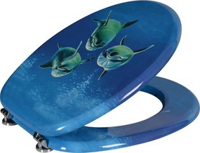 Aqualine, FUNNY WC sedátko s potiskem delfíni, HY-S115