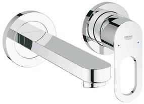 GROHE 20289000 - Umyvadlová dvouotvorová baterie BAULOOP 110 mm lesklý chrom