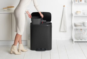 Brabantia BO pedálový koš 2x30L černá