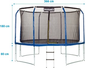 Marimex 366 cm + vnitřní ochranná síť + žebřík 19000082