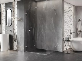 Mexen Lunar-F L, skládací sprchový kout levý 85 x 80 cm, 8mm čiré sklo, chromový profil, 836L-085-080-01-00-L