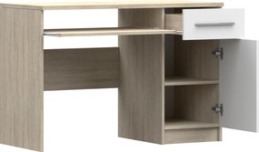 IDZ Psací stůl OMEGA III 08, 110 cm Dub Sonoma/Bílá