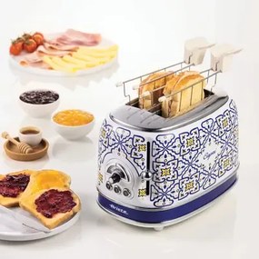 Ariete Capri bílá, světle modrá / Toustovač / 2 plátky / 810 W