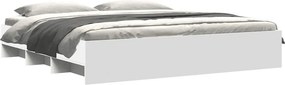 Rám postele bez matrace bílý 180x200cm Dřevěné konstrukce 3295632