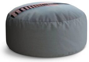 Taburet Circle molo s červánky, šedá