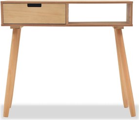 Odkládací stolek masivní borovice hnědý 80 x 30 x 72 cm 244739