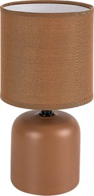 Rabalux Hnědá stolní lampa Daphni pro žárovku E14 74054