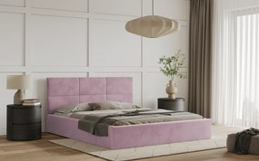 Postel TIVOLI 120x200 růžová s úložným prostorem
