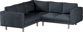 Potah na pohovku IKEA Norsborg rohová 4-místná barva modrá látka pletený vzor