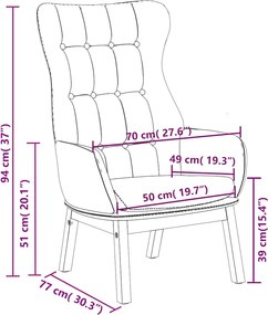 Relaxační židle tmavě šedá textil 341269