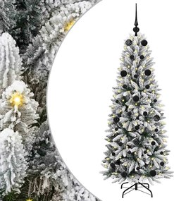 Umělý vánoční stromeček Bílá 150 cm PVC, plast, ocel a PE 3396034