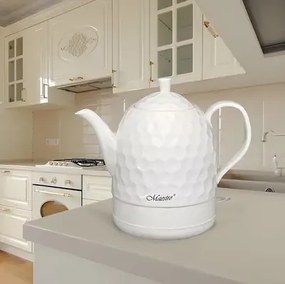 Maestro MR-072 bílá / Rychlovarná konvice / 1000W / 1L / keramická