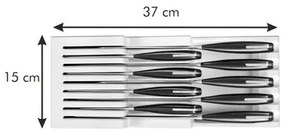 TESCOMA zásobník na nože FlexiSPACE 370 x 148 mm, pro 9 nožů