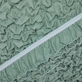 Bielastické potahy FUCO biobavlna mátové dvojkřeslo (š. 120 - 160 cm)
