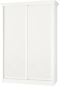 Skříň Rim-Veneziano 2D 1.5 m bílá s římsou, fasádami DTD (s dekorem)