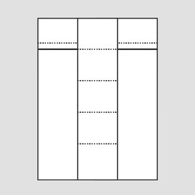 Skříň REA LARY S5/200 Dekor: GRAPHITE