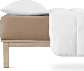 Napínací prostěradlo jersey s elastanem ořechové 90 x 200 cm