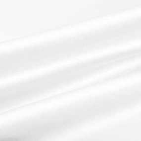 Látka polyesterový satén LUX-040 Bílá - šířka 150 cm