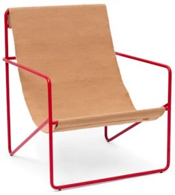 Desert Lounge Chair Poppy Red/Sand Ferm Living