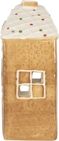 Perníková chaloupka na čajovou svíčku Gingerbread Cott - 9*7*16 cm