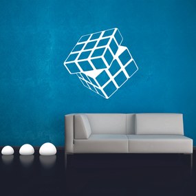 Samolepka na zeď - Rubikova Kostka (60x57 cm) - PopyDesign