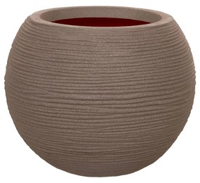 Capi Nature Rib NL Vase Ball Warm Taupe Ø 62 cm / V 48 cm