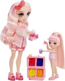 MGA Rainbow High Malá sestřička Blush - Den u bazénu / Herní set s pan