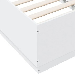 Rám postele bílý 90 x 190 cm kompozitní dřevo 3209751