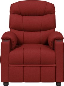 Elektrické masážní křeslo vínové textil 3143506