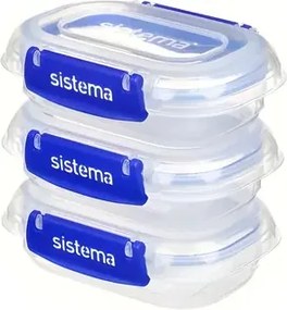 Sistema KLIP IT PLUS modrá / Sada vodotěsných krabiček na potraviny /