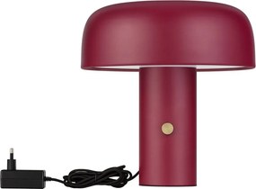 Vínová kovová LED stmívatelná stolní lampa (výška 31 cm) Noelia – Nova Luce