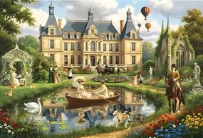 TREFL Puzzle Palác u vody / 1500 dílků / 85 x 58 cm