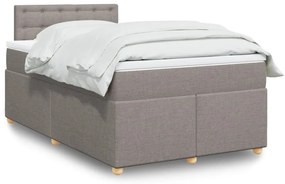 Box spring postel s matrací taupe 120x190 cm textil 3288937