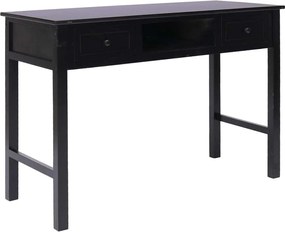 vidaXL Psací stůl 110 x 45 x 76 cm dřevo [284153] Barva: Černá
