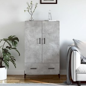 Skříň highboard betonově šedá 69,5x31x115 cm kompozitní dřevo