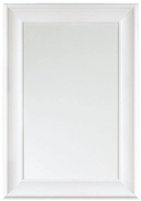 Nástěnné zrcadlo v dekorativním rámu 61 x 91 cm bílé LUNEL Beliani