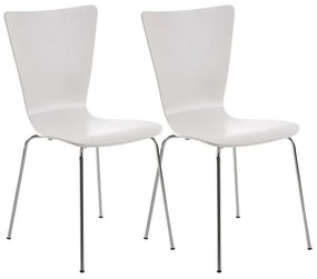 Židle Aaron (SET 2 ks) - Bílá