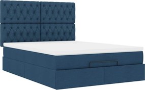 Osmanský rám postele s matrací Blue 140x190cm textil 3313243