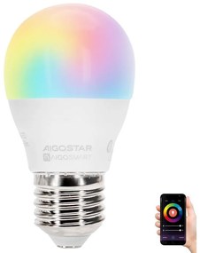 Aigostar B.V. | LED RGBW Žárovka G45 E27/4,9W/230V 2700-6500K - Aigostar | AI0584