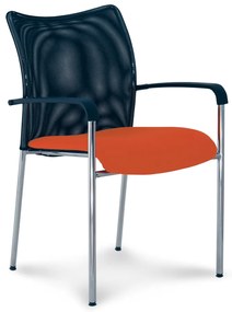 Konferenční židle John, oranžová / černá