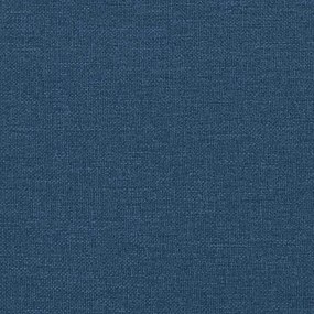 Postel s boxspringem s matrací s čelo Modrá 200 x 180 cm textil 3341250
