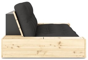Tmavě šedá rozkládací pohovka 244 cm Base – Karup Design