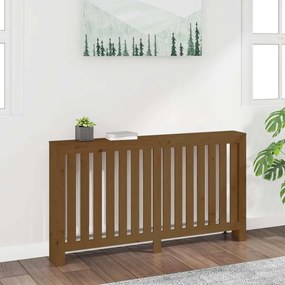 vidaXL Kryt na radiátor 153 x 19 x 84 cm masivní borové dřevo [822577] Barva: Bílá