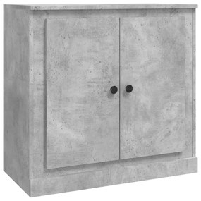 Příborníky 3 ks betonově šedé kompozitní dřevo,  3185219