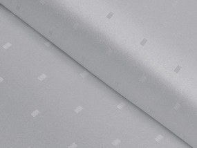 Biante Teflonový běhoun na stůl TF-080 Obdélníčky na šedém 20x160 cm