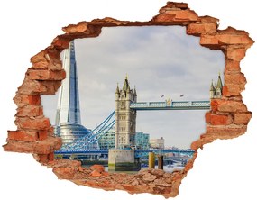 Wallmuralia Fototapeta díra na zeď 3D Temže Londýn 90x70 cm