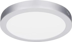 Solight LED mini panel koupelnový 2v1, 3CCT, podhledový/přisazený, 18W, 1530lm, IP54, stříbrná, kulatý